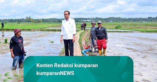 Jokowi Cek Pemberian Bantuan 300 Pompa Irigasi di Sulawesi Selatan | kumparan.com